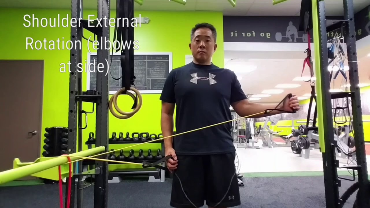 Shoulder (Rotator Cuff) External Rotation - YouTube