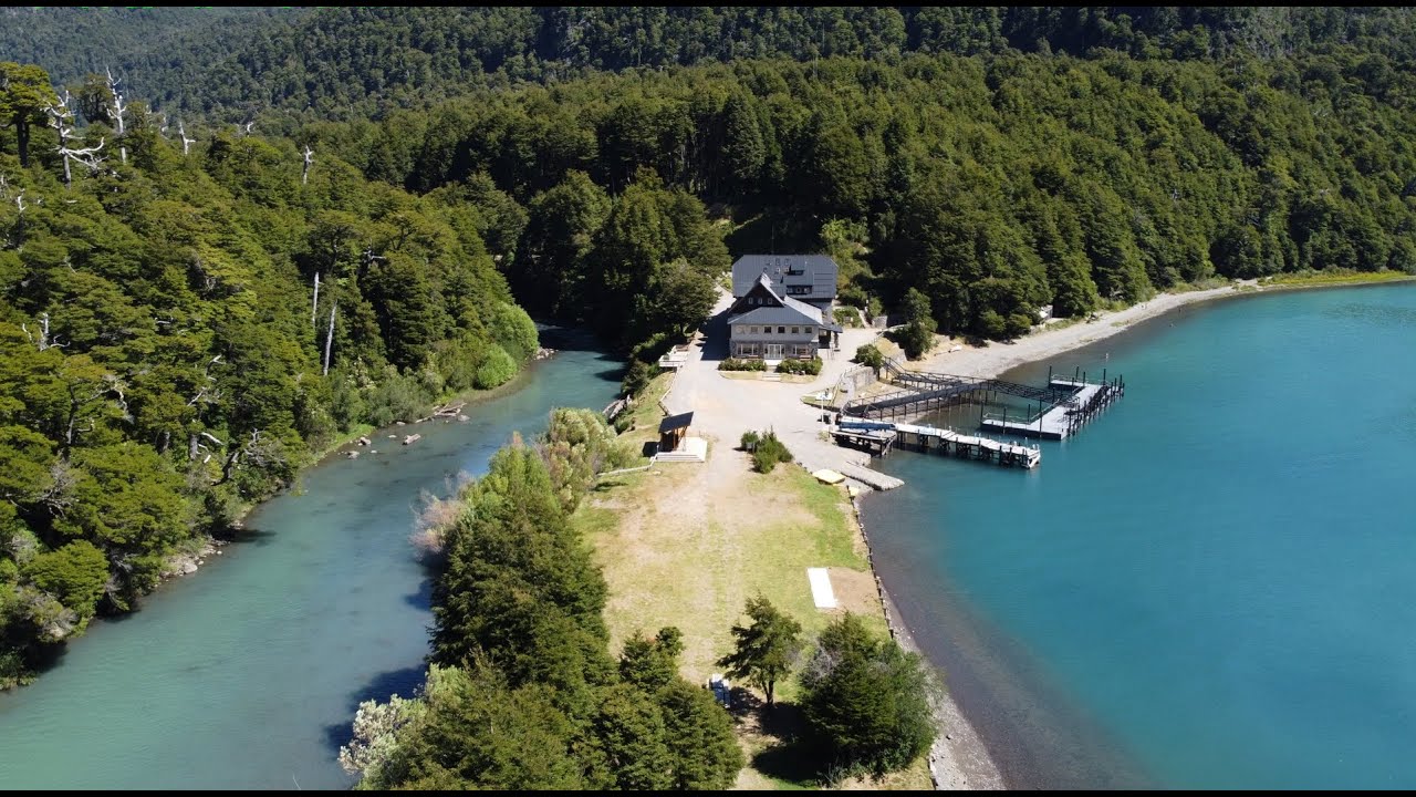 Puerto Blest, Lago Frías, Bariloche, Patagonia, Argentina. Drone 4K ...