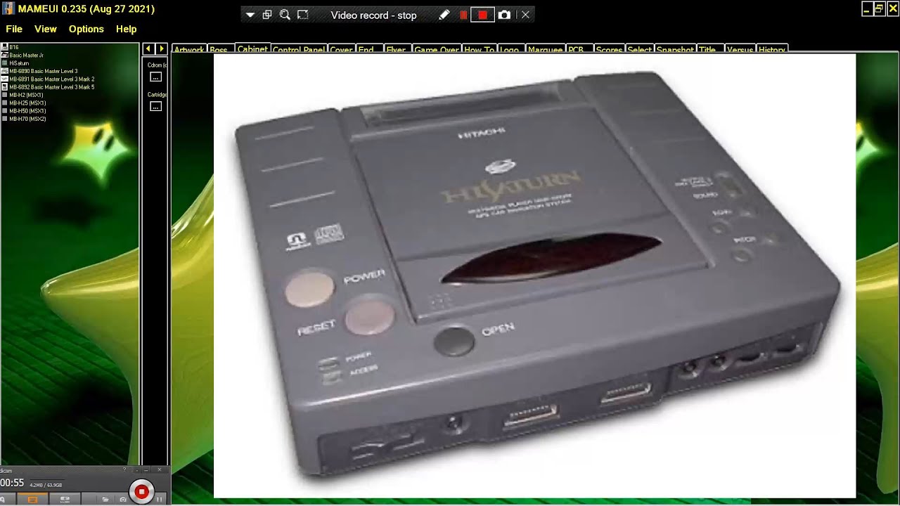 HiSATURN HI SATURN 1995 HITACHI SEGA SATURN COMPATIBLE BOOT & OPTIONS ...