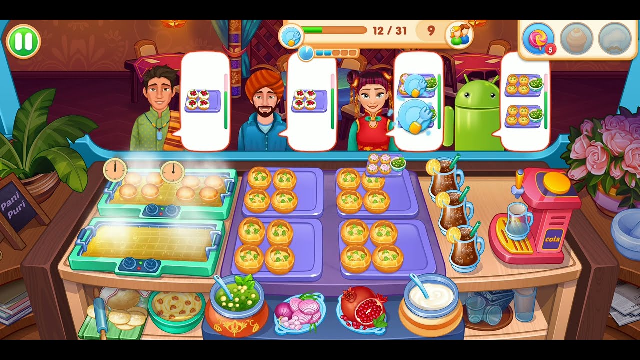 Cooking food 😋 game papular video Android games play - YouTube