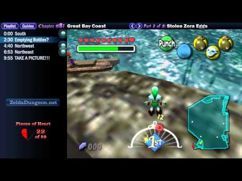 Legend of Zelda Majora's Mask Walkthrough 08 (3/8) "Great Bay Coast ...