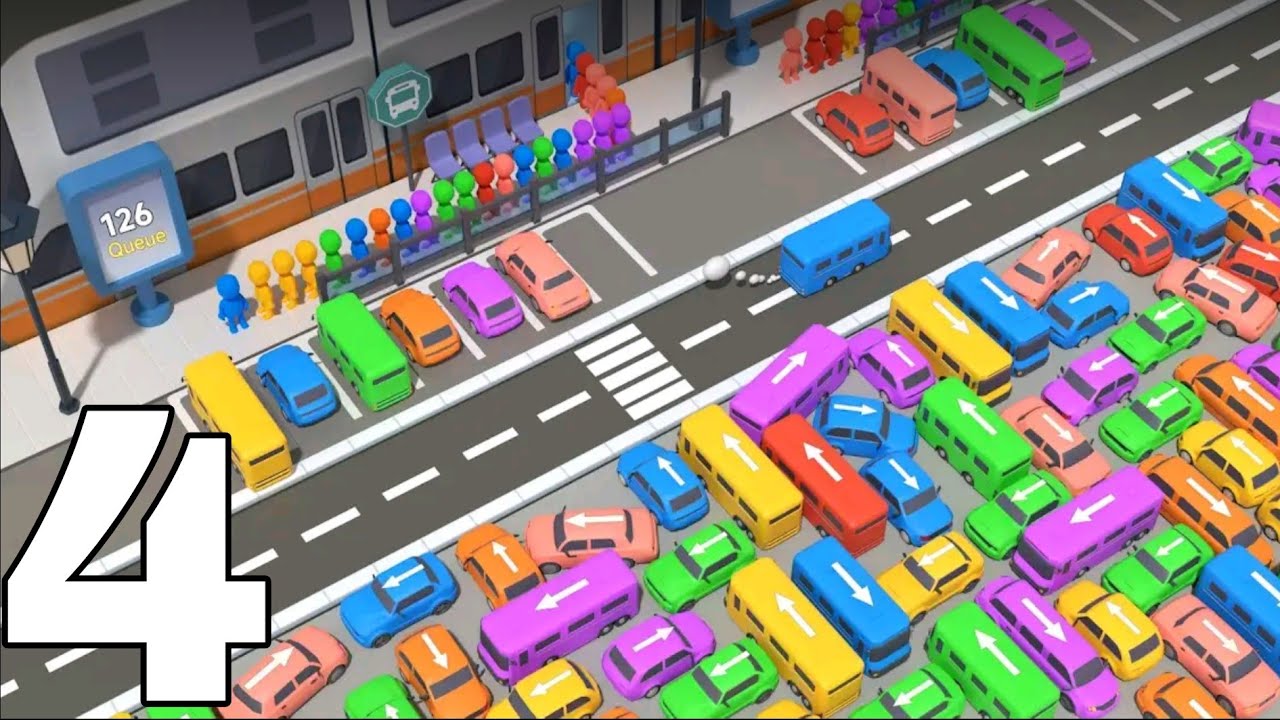 Car jam solver leval 4 #androidwalkthrough #carjam - YouTube