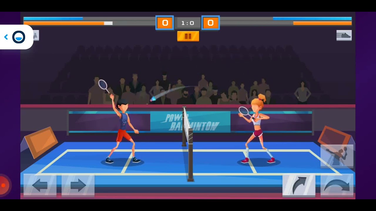 Playing Power badminton in POKI #1 - YouTube