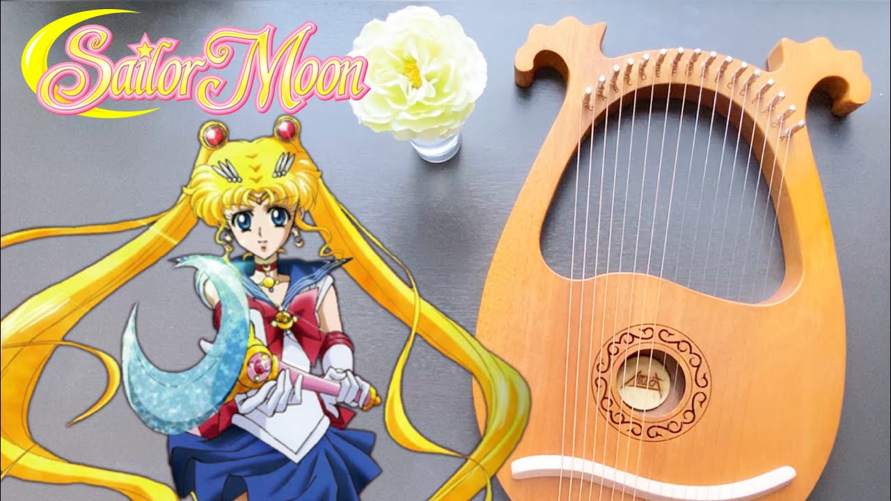 Moonlight Densetsu (Sailor Moon OST) | Lyre Harp Cover (with notes ...