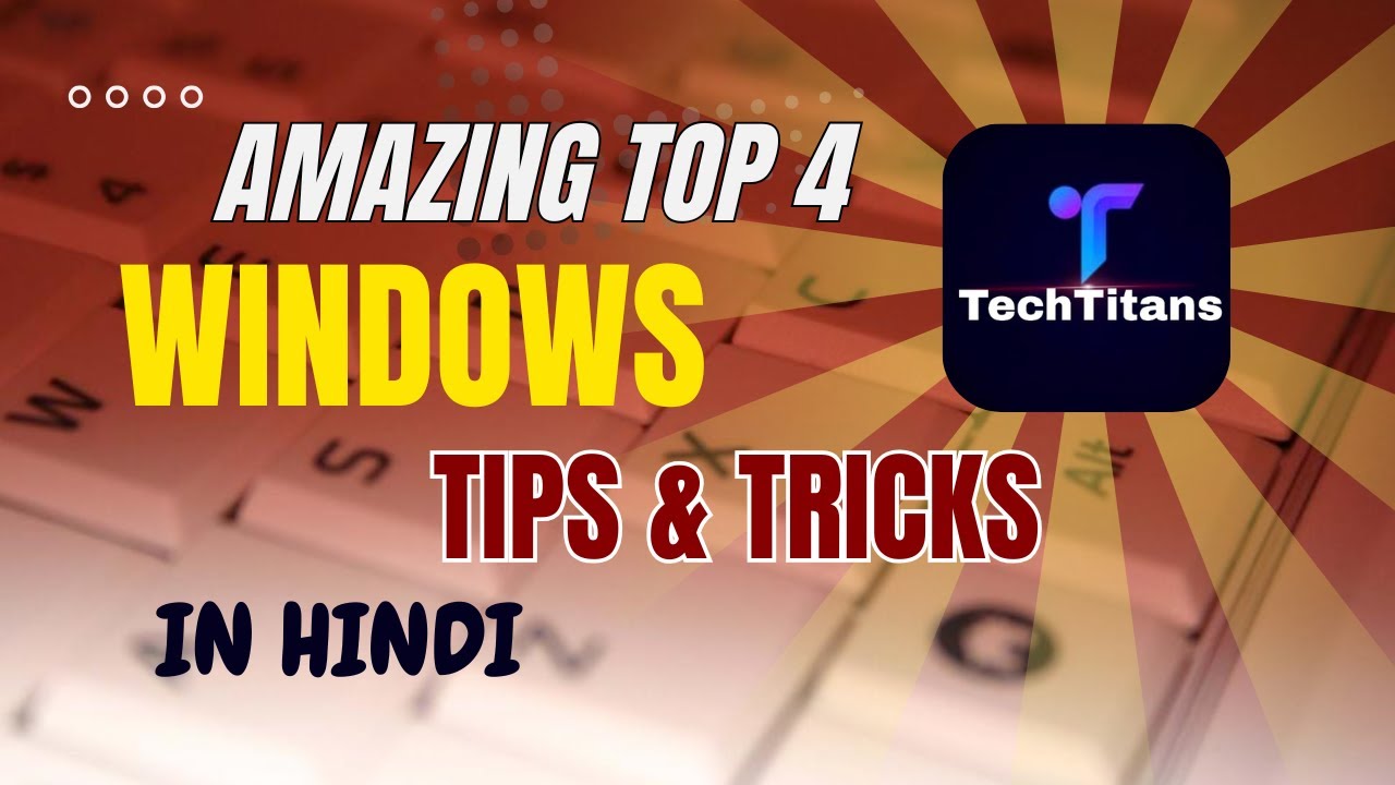 TOP 4 windows computer | TIPS & TRICKS | Everyone should know - YouTube
