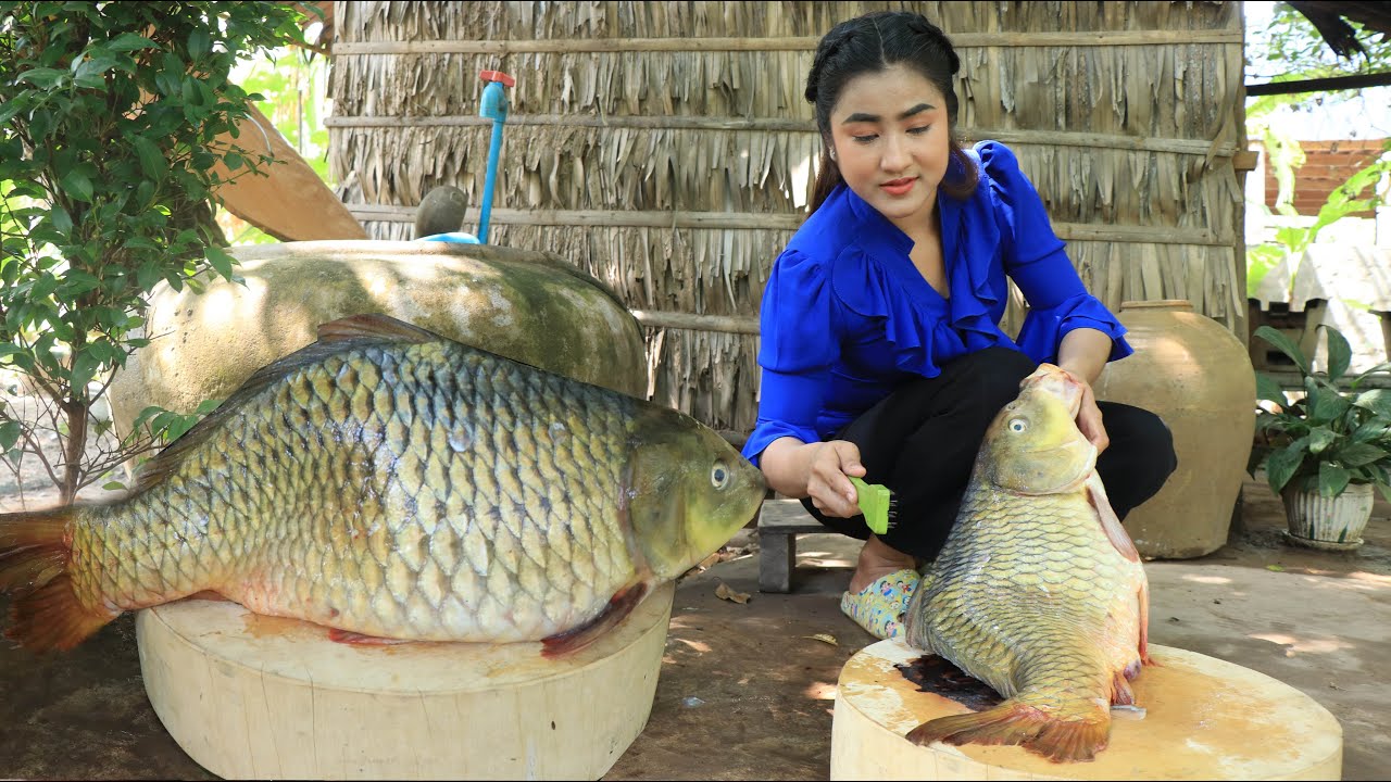 Countryside life TV: Mommy in countryside cook big fish / 3 simple ...