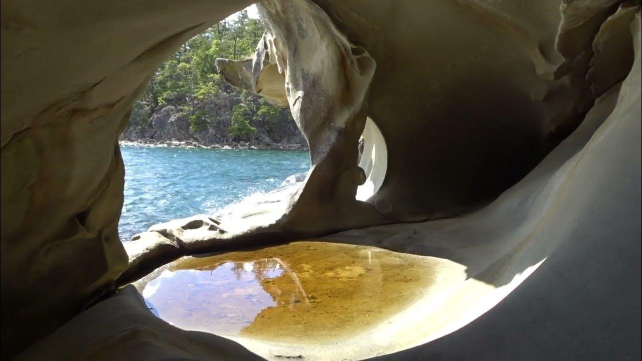 Retreat Cove Cave (Galiano Island, BC) - ihikebc.com - YouTube