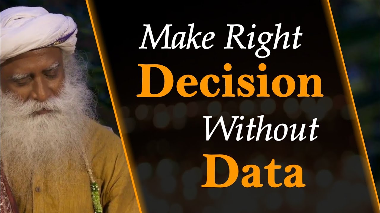 Right Decision without Data Possible - YouTube