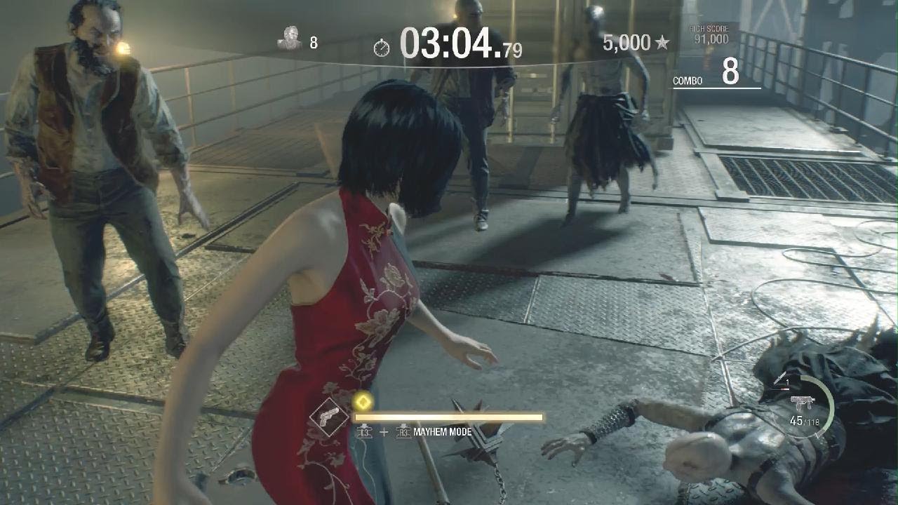 Resident Evil 4 Remake The Mercenaries Ada Wong Red Dress (The Docks ...