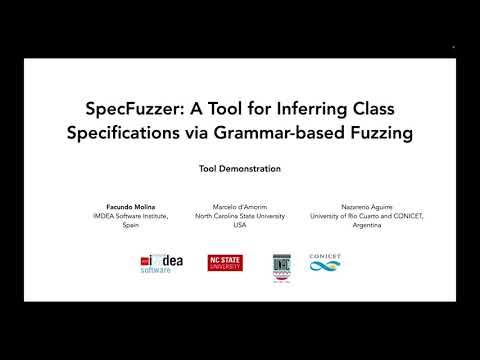SpecFuzzer: A Tool for Inferring Class Specifications via Grammar-based Fuzzing - Tool ...