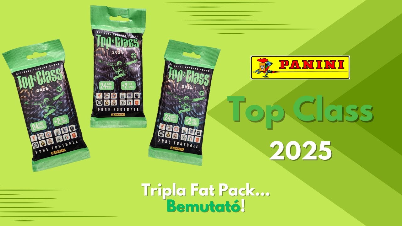 Tripla Fat Pack Bemutató! Panini Top Class 2025 🔥 Pure Football - YouTube