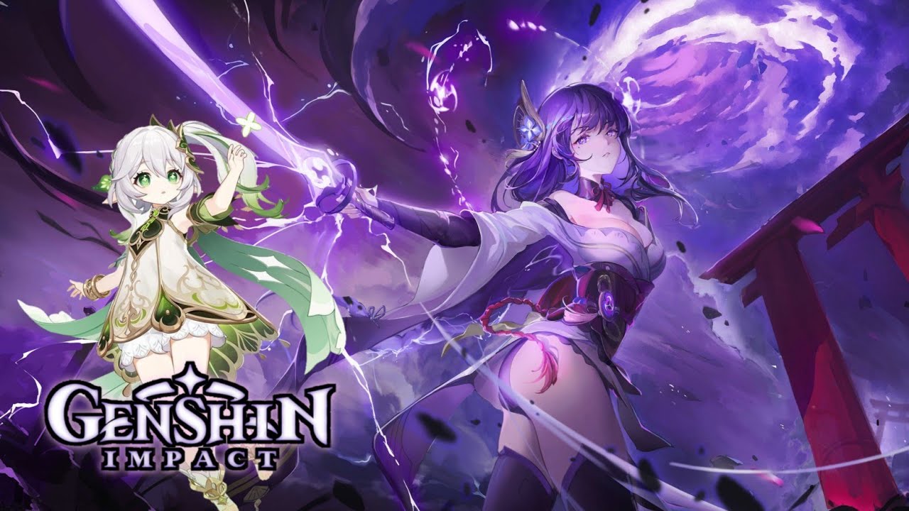 Raiden Shogun 😍 and Nahida attack on La Signora || 🫠Mommy Raiden save ...