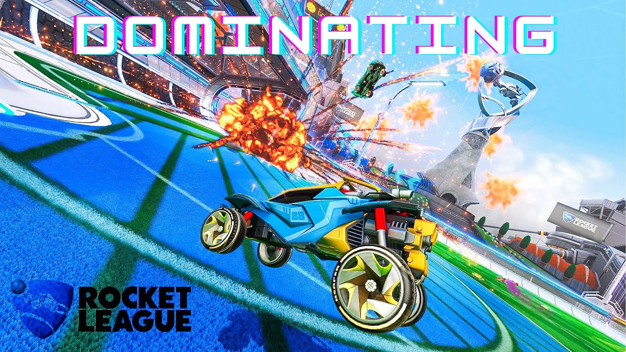 DOMINATING IN ROCKET LEAGUE!! [ VOLUME WARNING ] - YouTube