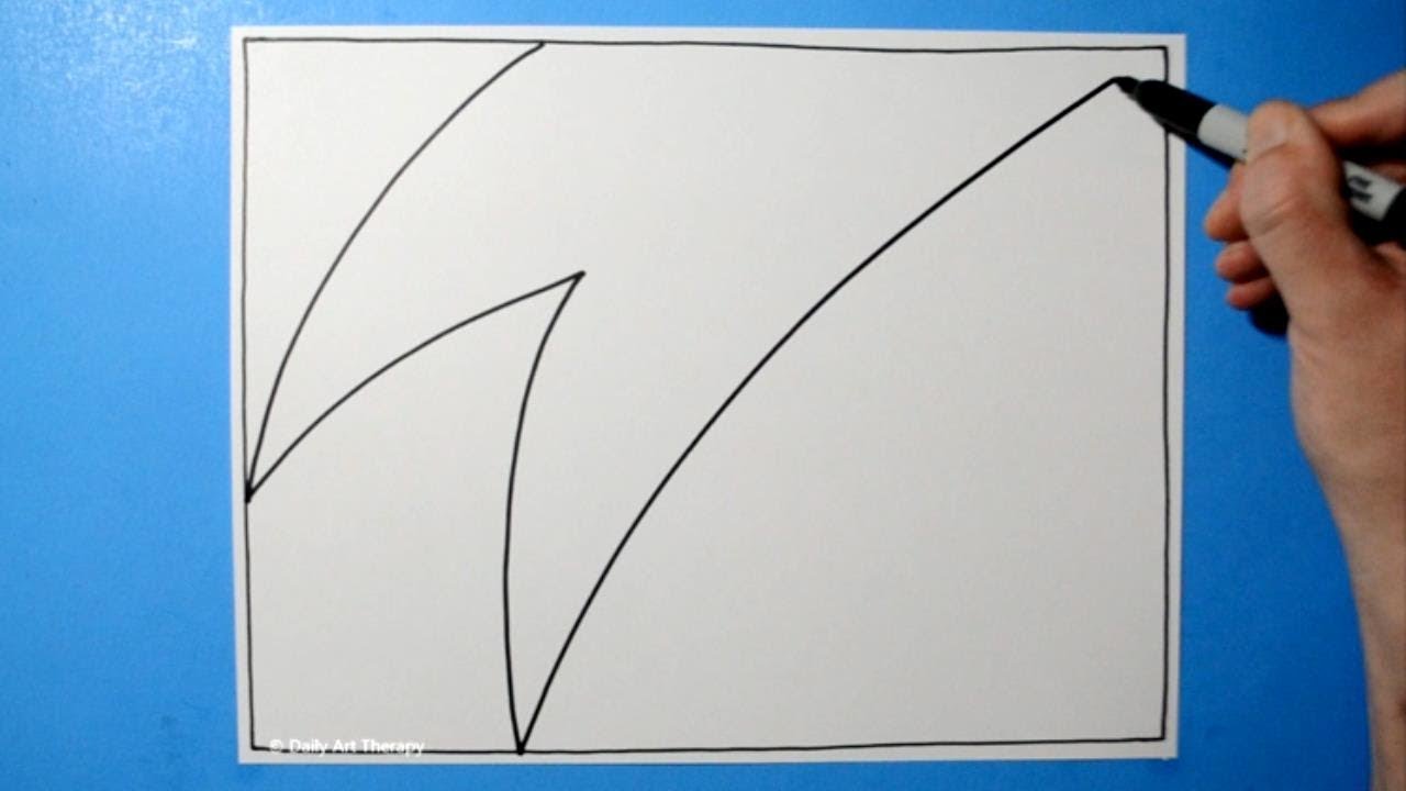 Daily Line Illusion #119 / 3D Letter W Pattern / Cool Spiral Drawing ...
