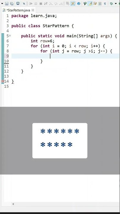 Java Star pattern #shorts #viral #shortsvideo #viralvideo #shortsfeed #viralshorts - YouTube