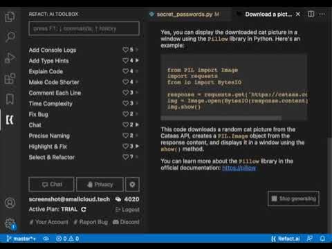 Refact AI Coding Assistant | Product Demo - YouTube
