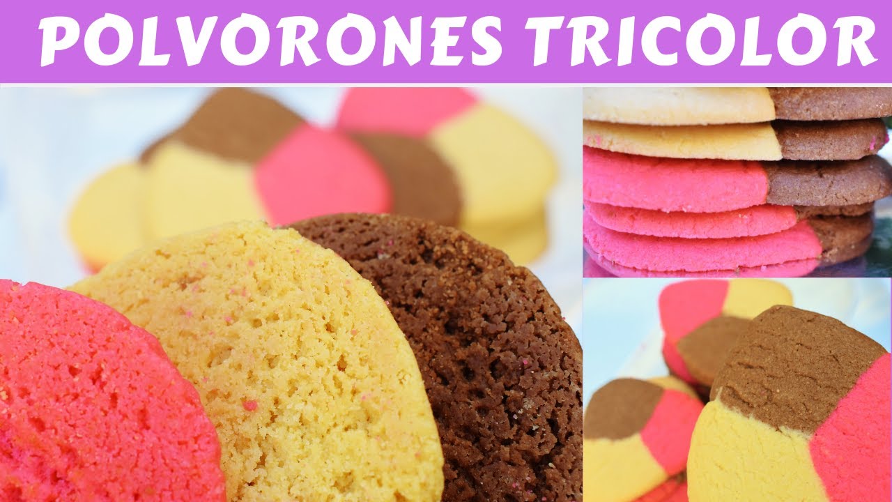 POLVORONES TRICOLOR|Pan Dulce MEXICANO - YouTube