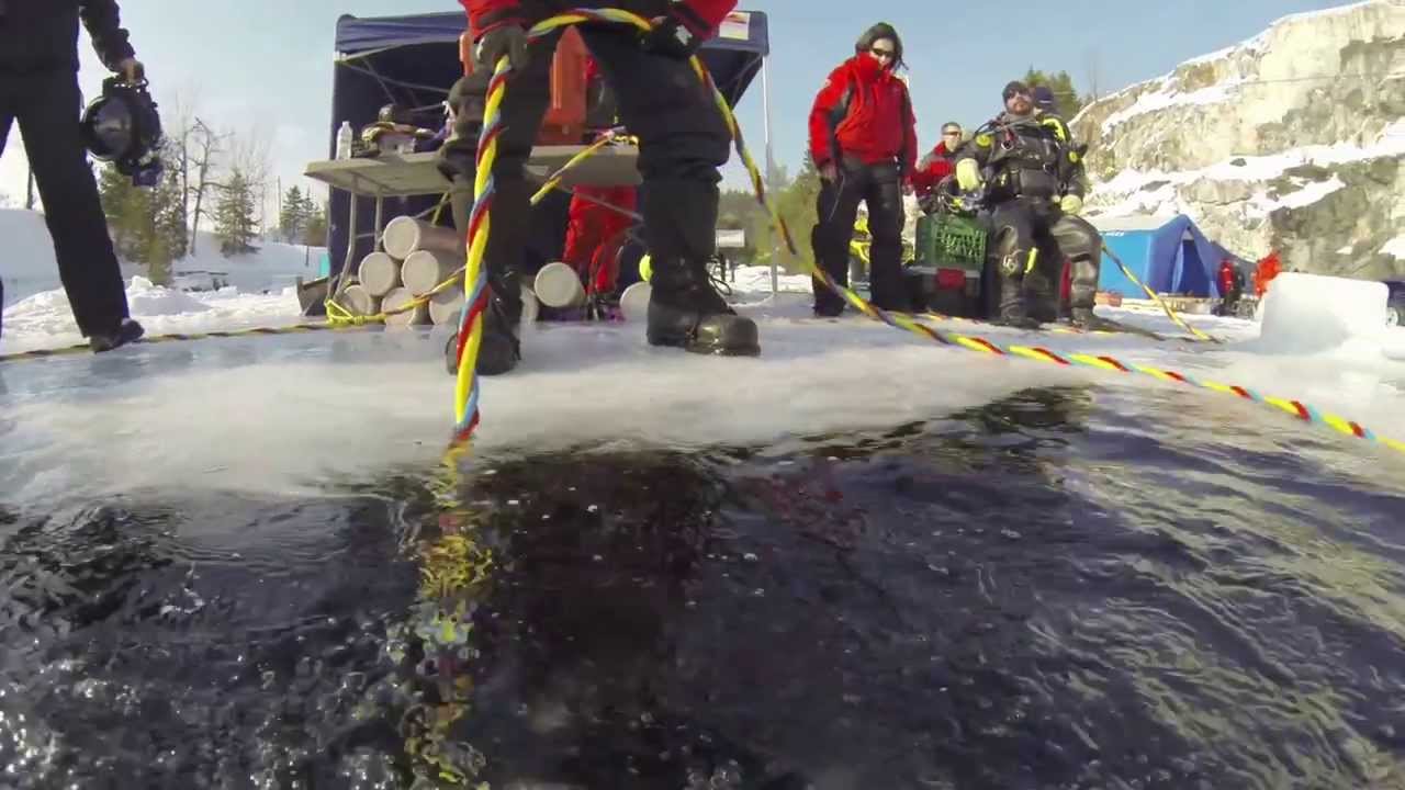 OPS Sub Ice Dive Training 2014 - YouTube