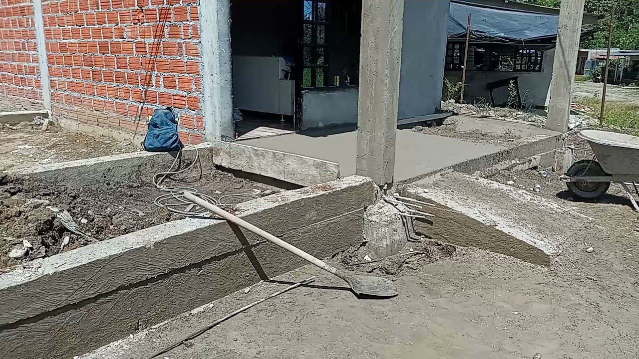 como Fundir un anden frente a mi casa - YouTube