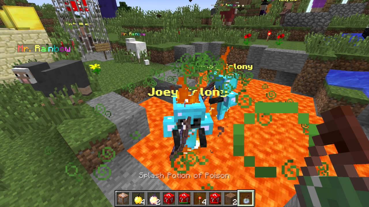 lucky block red:)mod_showcase - YouTube