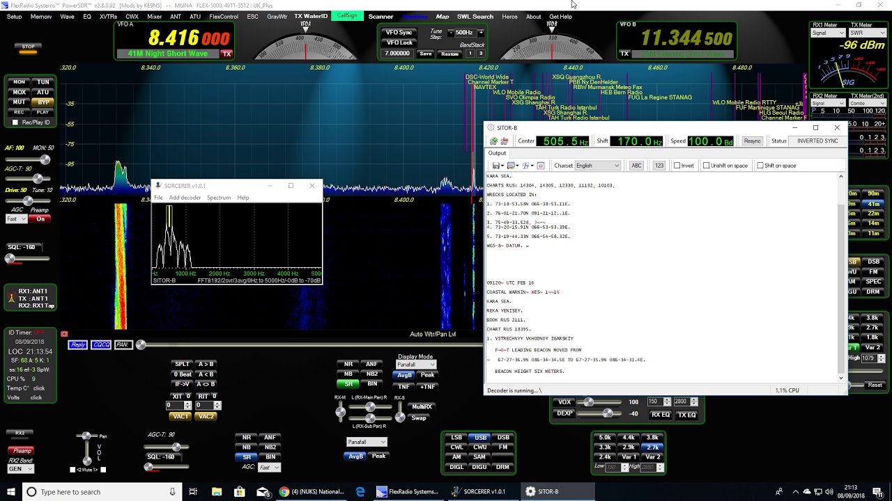 First attempt at decoding NAVTEX - YouTube