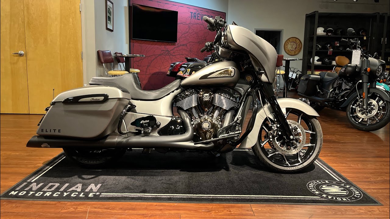 2022 Indian Chieftain Elite Heavy Metal Smoke with Polished Bronze ...