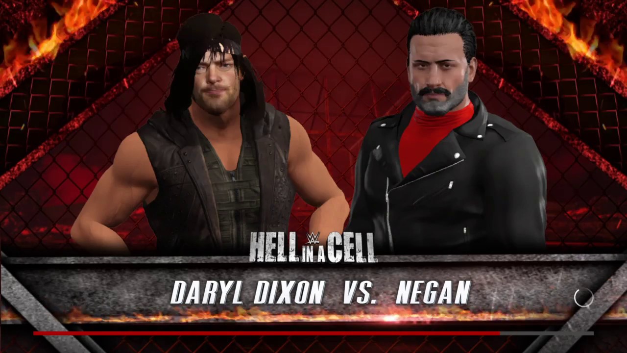 Daryl Dixon vs Negan | The Walking Dead season premiere | WWE 2K17 ...