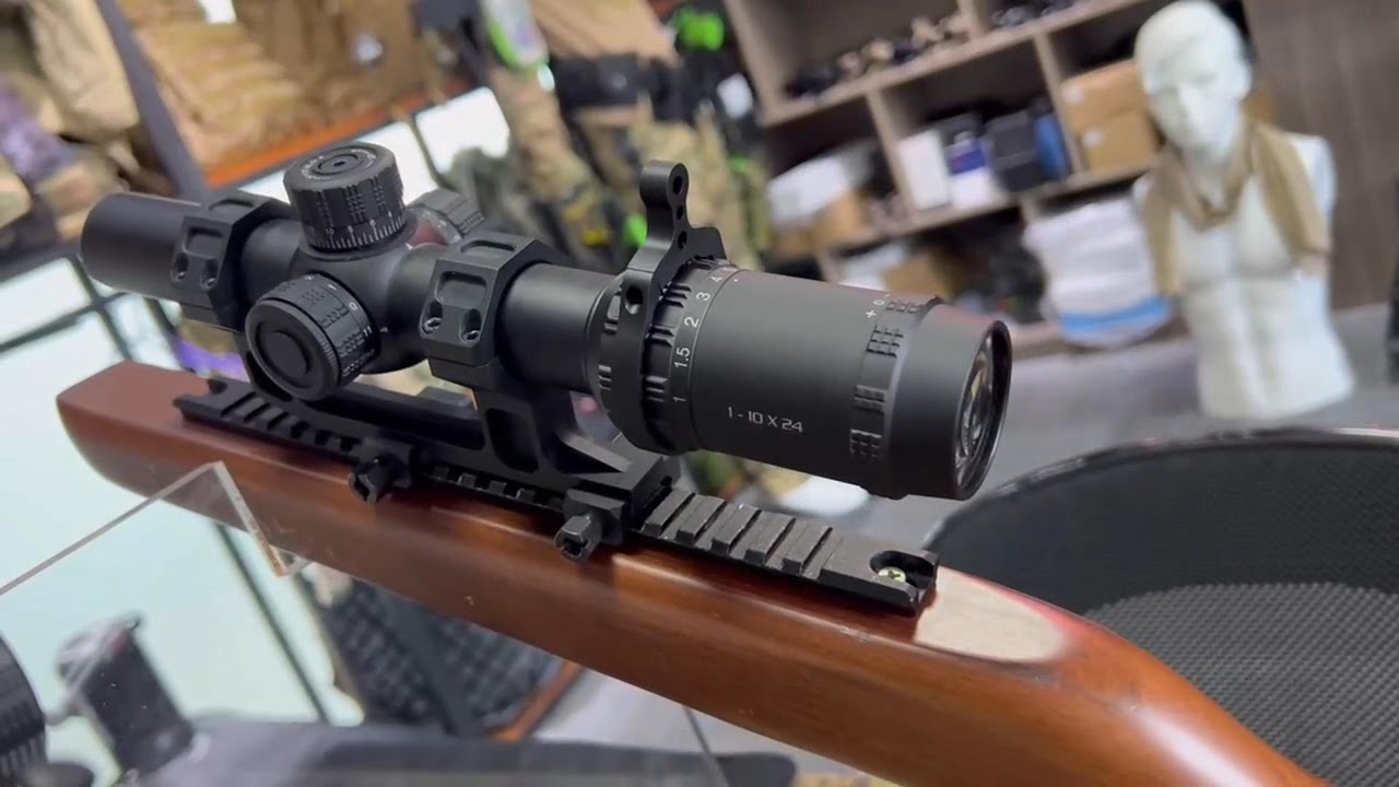 SPINA OPTICS LPVO 1-10x24 IR Scope Sight.Jungle Hunting Short Dot Rapid ...