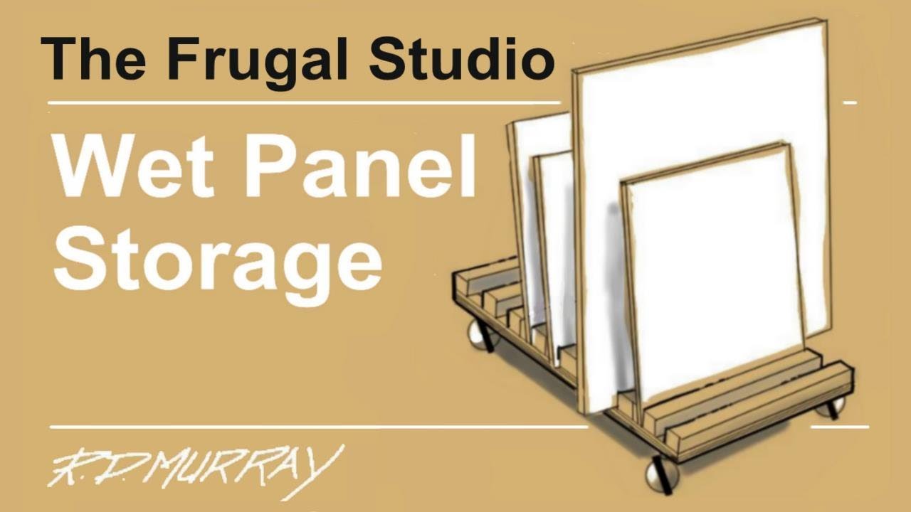 How to make a wet painting panel storage cart - YouTube