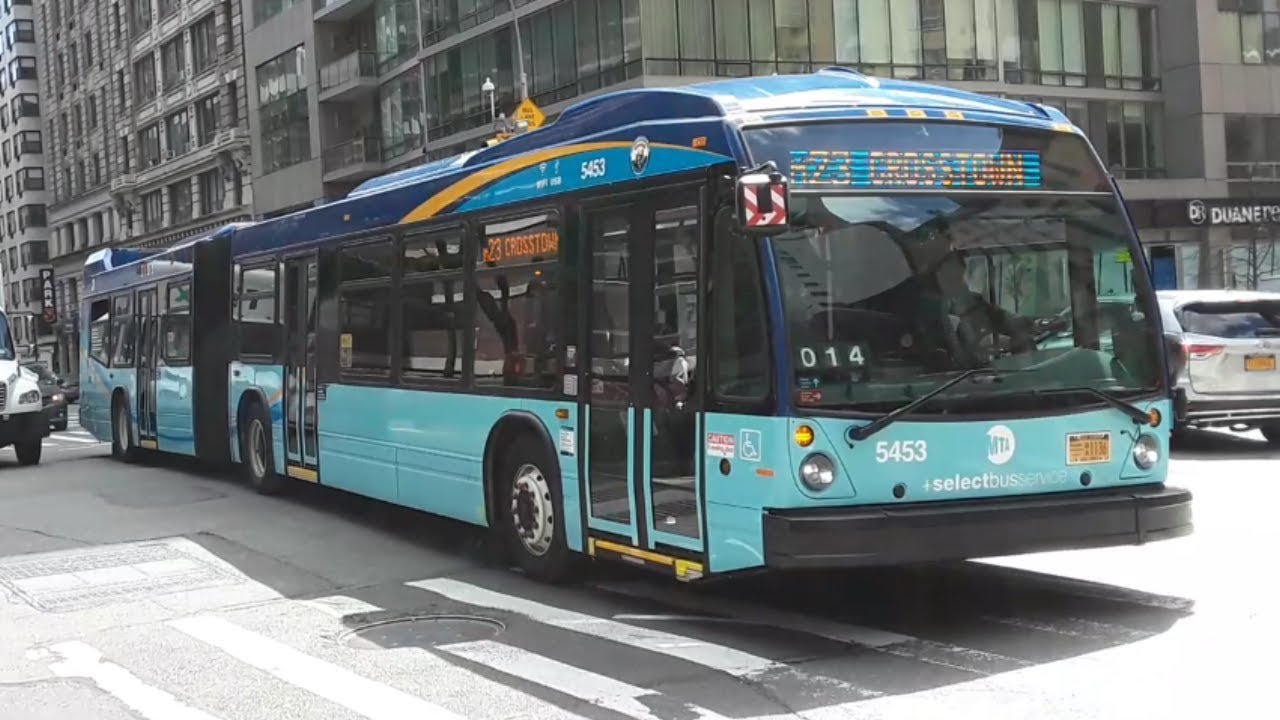 MTA: 2017 NovaBus LFSA Smart Bus Articulated Low Floor [5453] M23 SBS ...