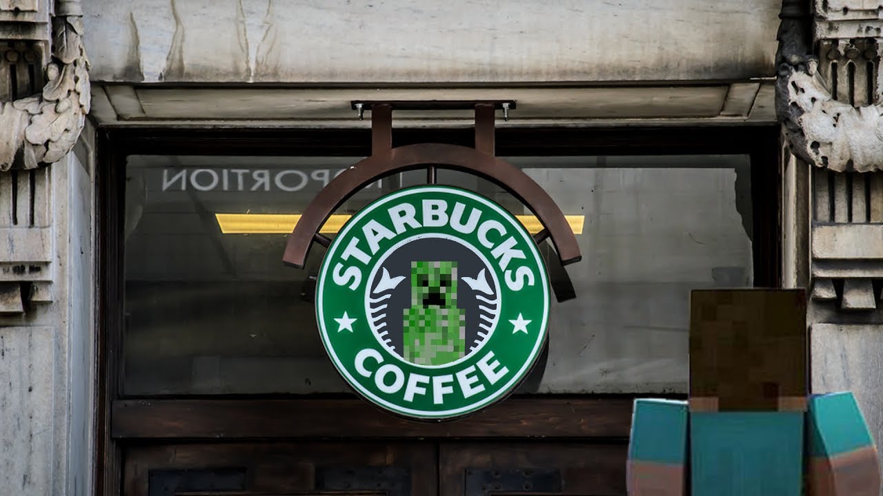 Lets Build Minecraft: Starbucks - YouTube
