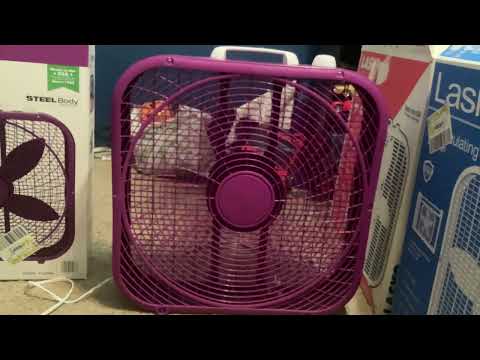 2021-22 Lasko B20309 Cool Colors Box Fan (Purple) - YouTube