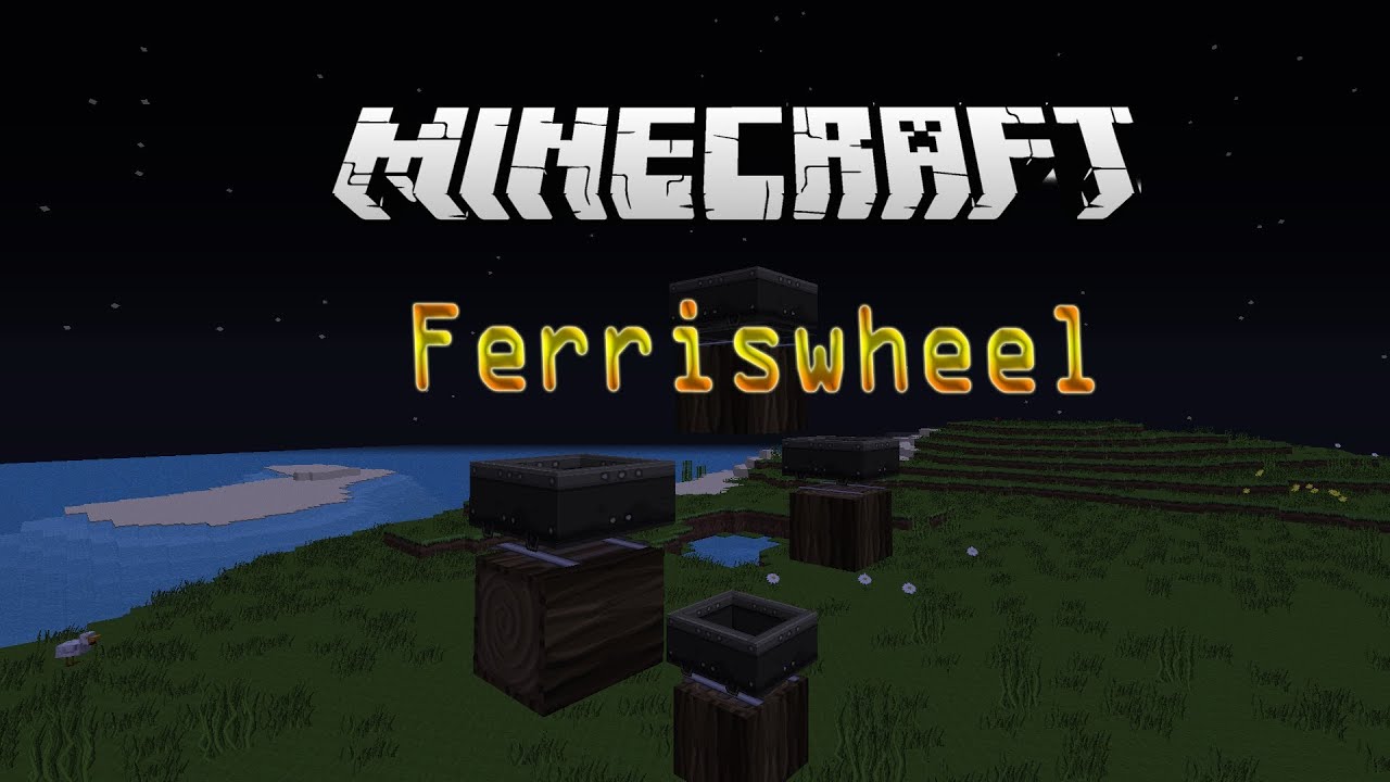 [MINECRAFT] How To Make A Ferris Wheel In Minecraft 1.7.2. - YouTube