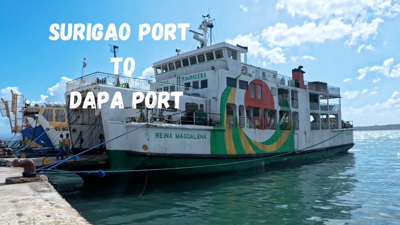 Surigao port to Dapa port via RORO | Siargao island | Coconut trees ...