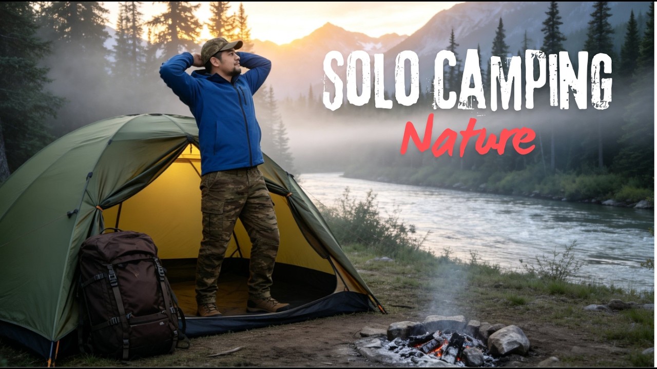 Solo Camping in Jasper National Park | Cooking Steak & Coffee in the ...