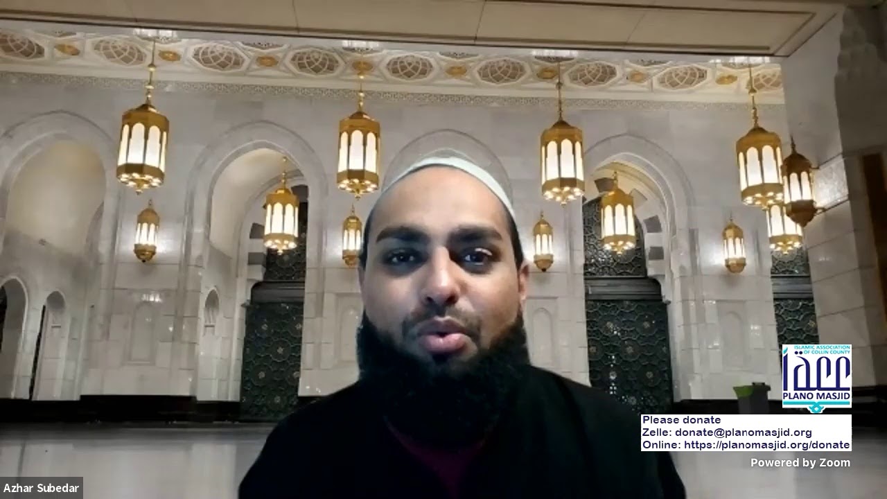 Thursday night "Stories from the Hadith" with Imam Azhar Subedar. - YouTube