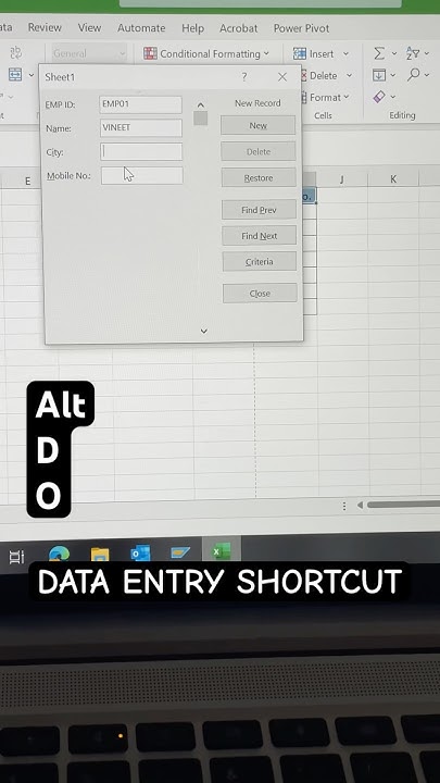 Excel Data Entry Shortcuts You NEED to Know - YouTube