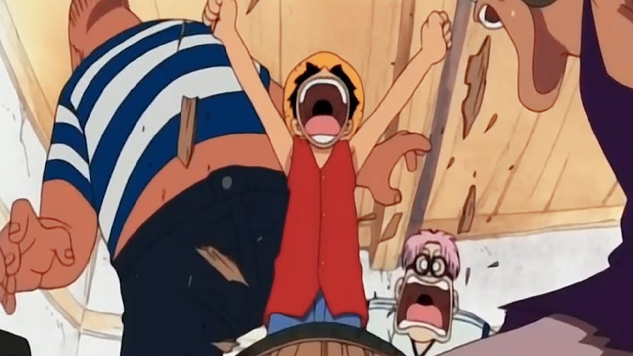 Luffy say coby you moron coward | very first episode but 4K [ English ...