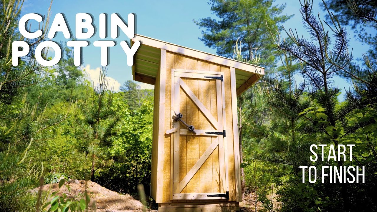 I built a Cabin Toilet (Dookie Den) - Start to Finish - YouTube