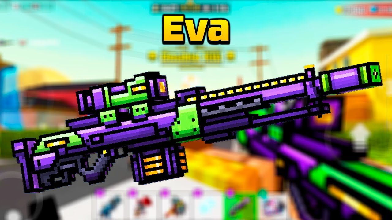 Eva Damage Test & Review - Pixel Gun 3D - YouTube