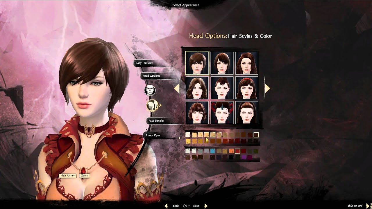 Guild Wars 2 - Female Human Elementalist Character Creation 2 of 4 ...