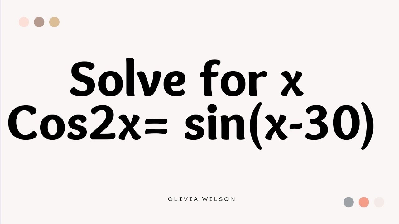 General Solution grade 12 - YouTube