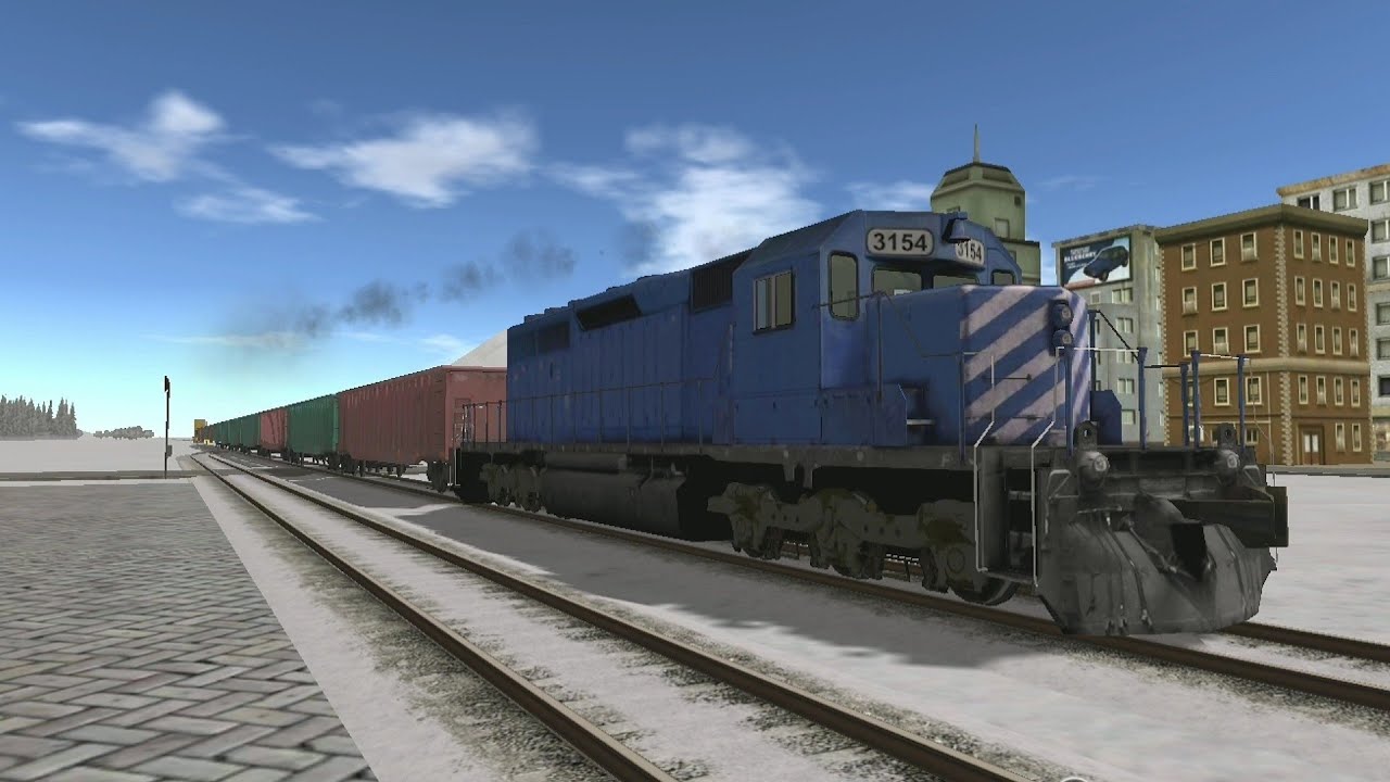 Fast & Smallest Freight Train in Winter Sandbox mode | Train and rail ...