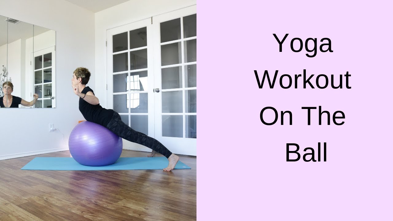 ABS ON STABILITY BALL | YOGA CORE BALL WORKOUT to [STRENGTHEN TONE ...