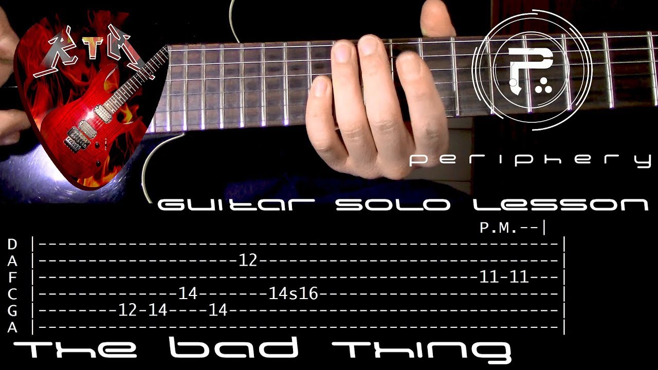 The Bad Thing Guitar Solo Lesson - Periphery (with tabs) - YouTube