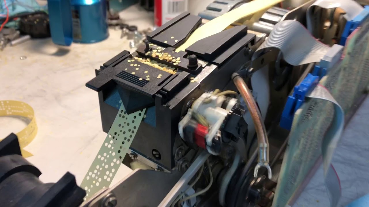Teletype Model 42 Paper Tape Unit - Demo - YouTube