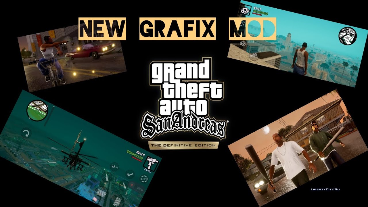 GTA SA Definetive Edition android mobile grafix mod - YouTube