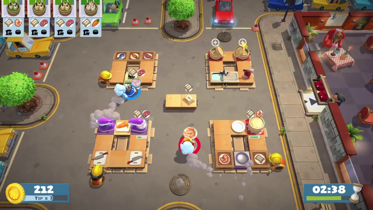 Overcooked 2 - Level Kevin 2 (2 players) Score: 1828 - YouTube
