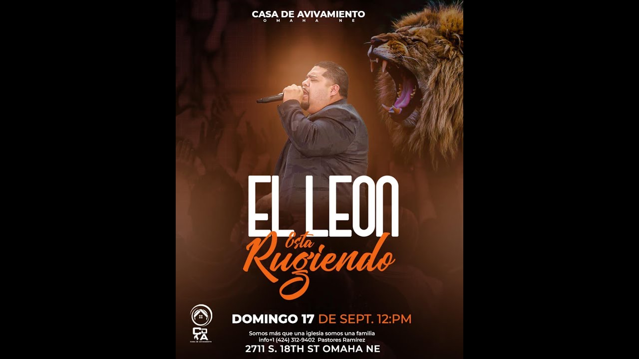 EL LEON ESTA RUGIENDO // PASTOR JC RAMIREZ // RUGE LEON - YouTube