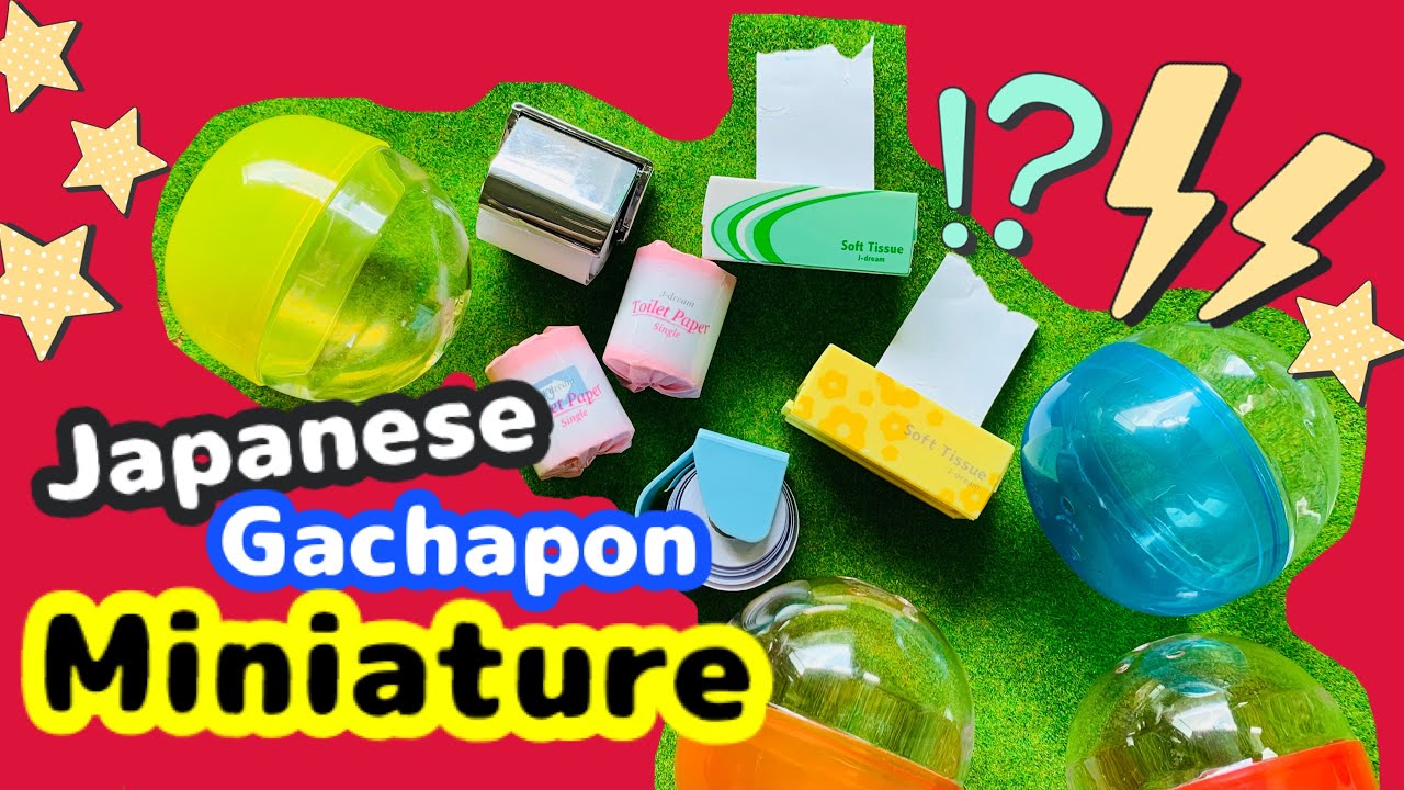 JAPAN'S GACHAPON | Miniature Toilet Paper | The Paper 7 | Mini Tissue ...